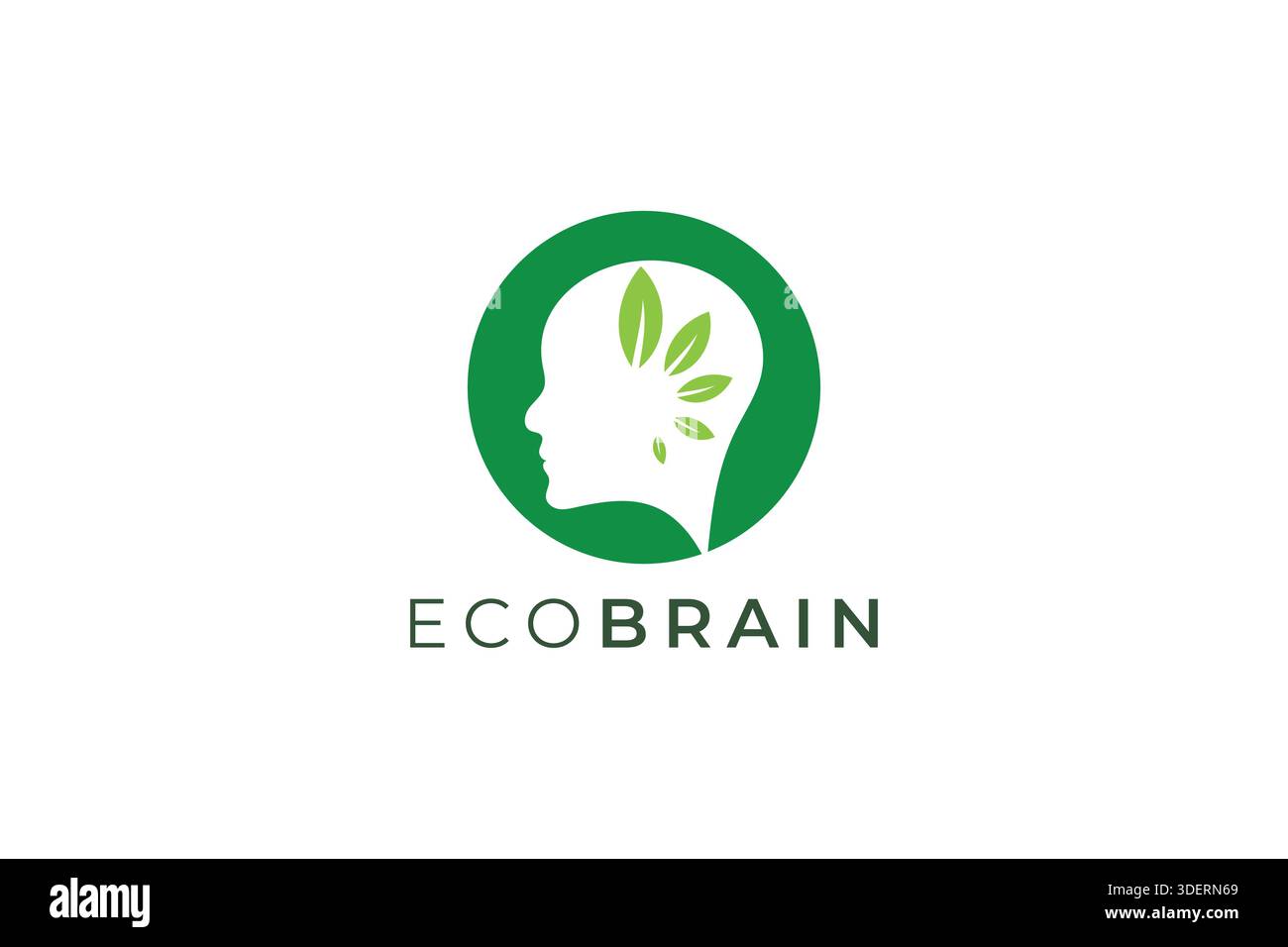 Eco Brain Logo Design for Green Technology, Sustainable Innovation and ...