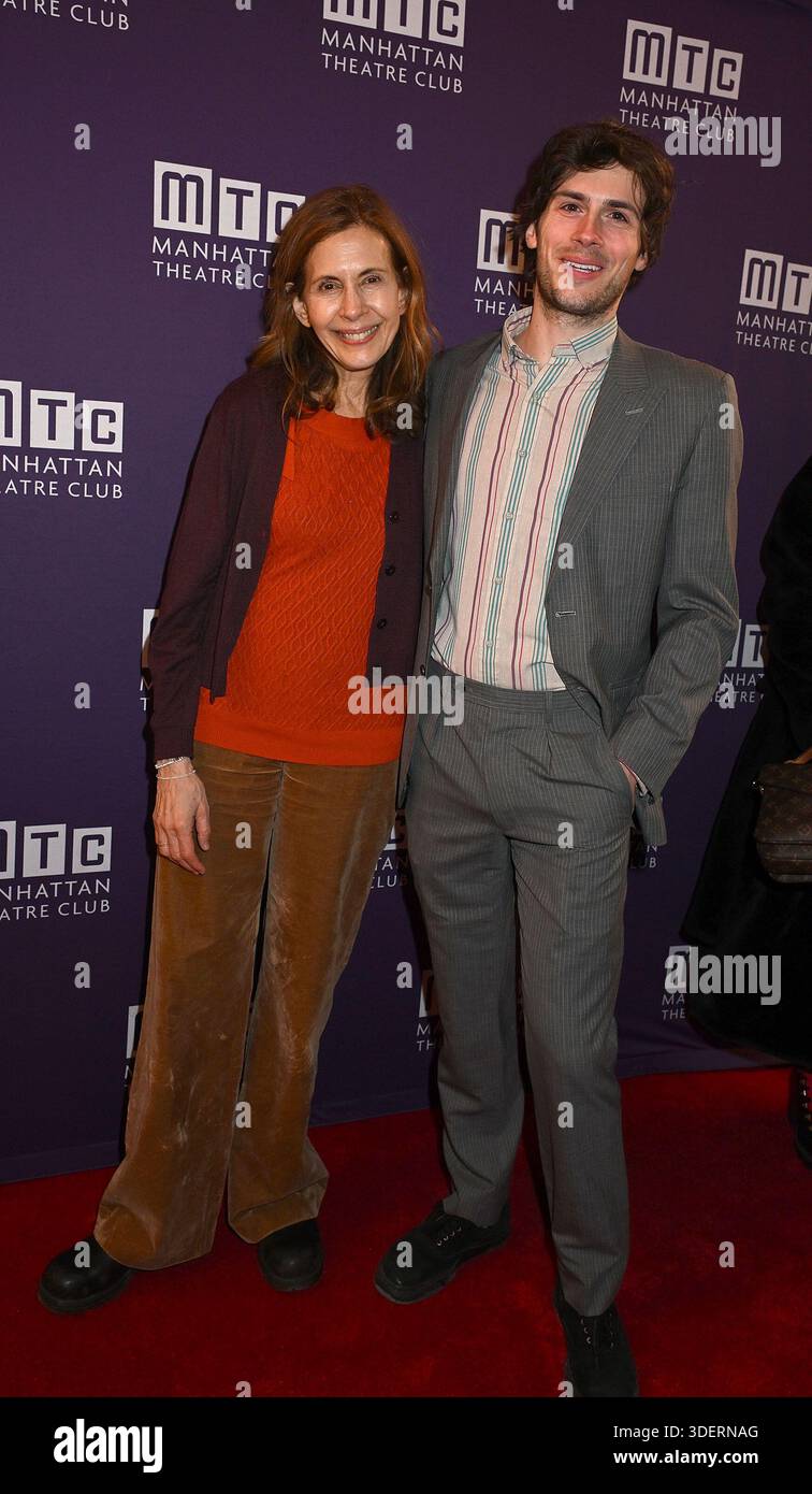 Jessica Hecht and Zane Pais attends the MTC Broadway Opening Night of ...