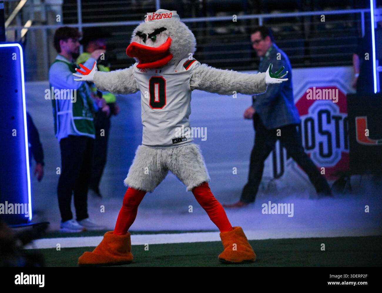 December 31, 2025 Miami (FL) Hurricanes mascot before the NCAA Football ...