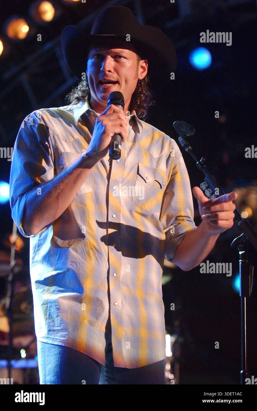 10 June 2005 - Nashville, Tennessee - Blake Shelton. 2005 CMA Music ...
