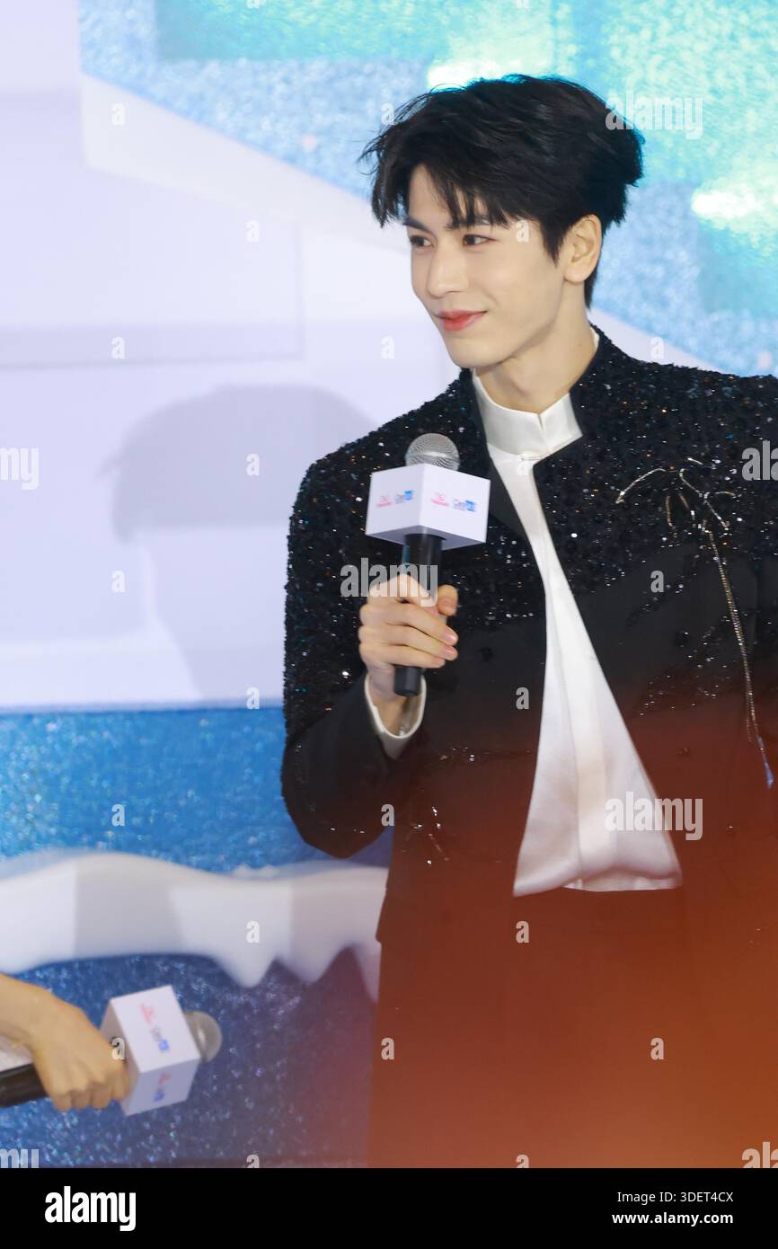 Chinese actor Zhang Linghe attends an activity in Shanghai, China, 6 ...