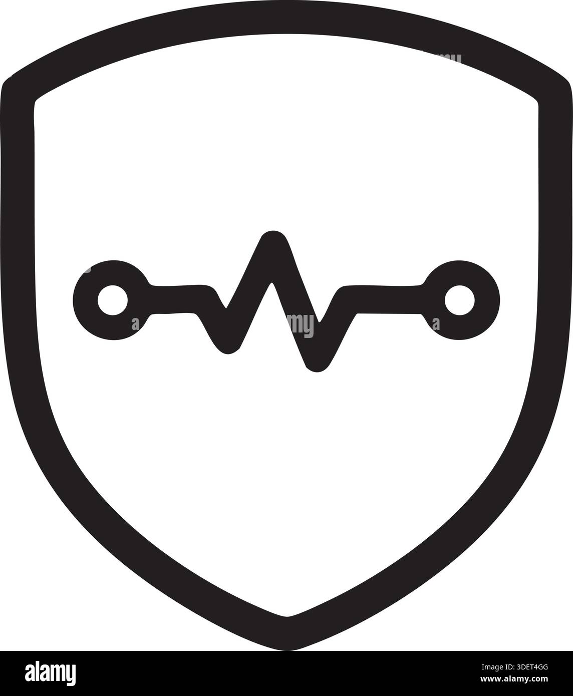 Minimalist shield icon featuring Stock Vector Images - Alamy