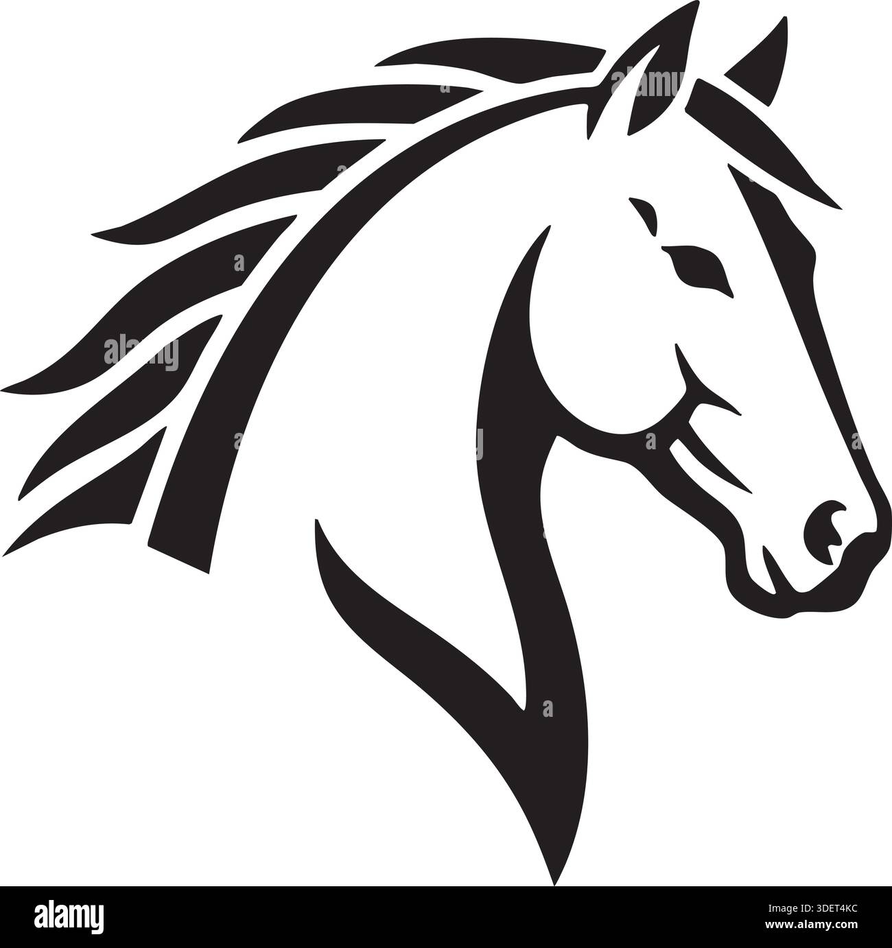 Professional horse head silhouette logo designed for versatile brand ...