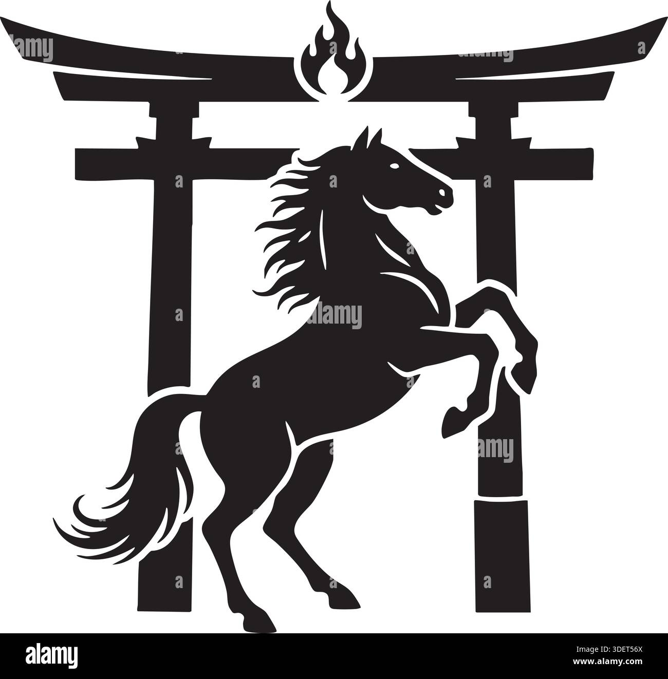 Animal gate vector vectors Cut Out Stock Images & Pictures - Alamy