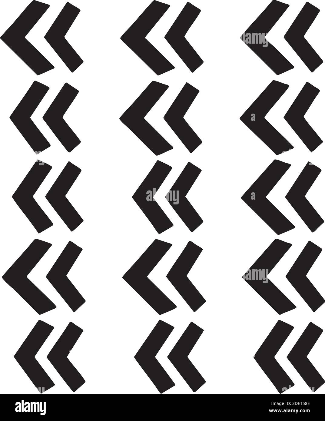 This minimalist chevron arrow pattern features bold black geometric ...