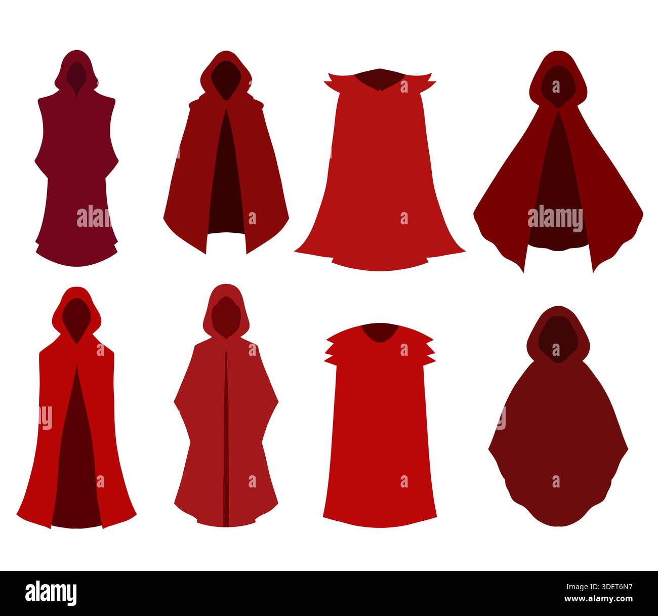 Red hooded cloak Stock Vector Images - Alamy