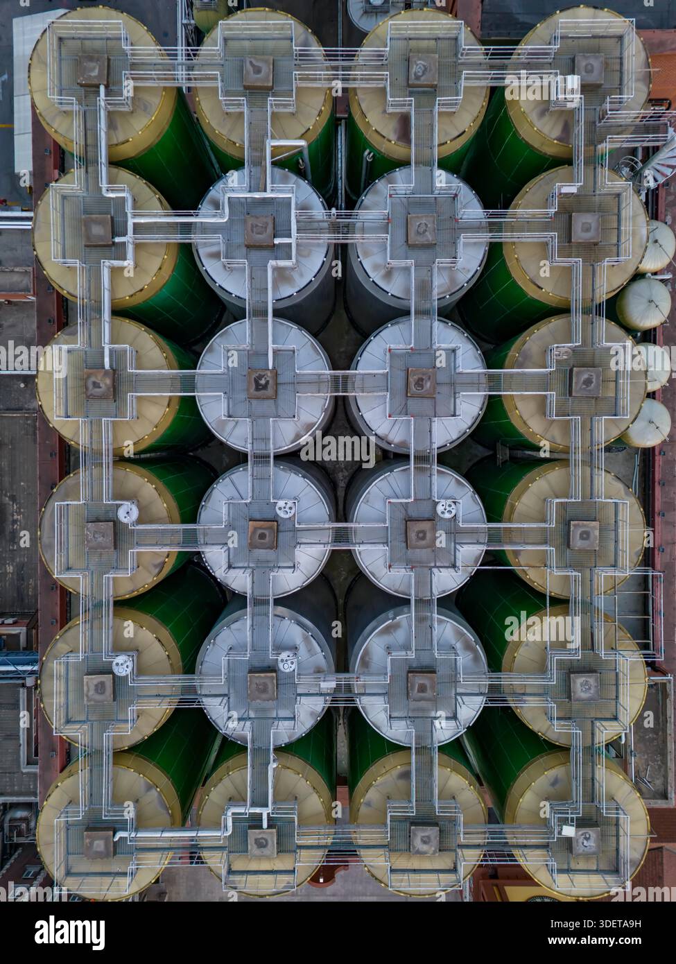 Aerial photo shows the Qingdao Beer Museum in Qingdao City, east China ...