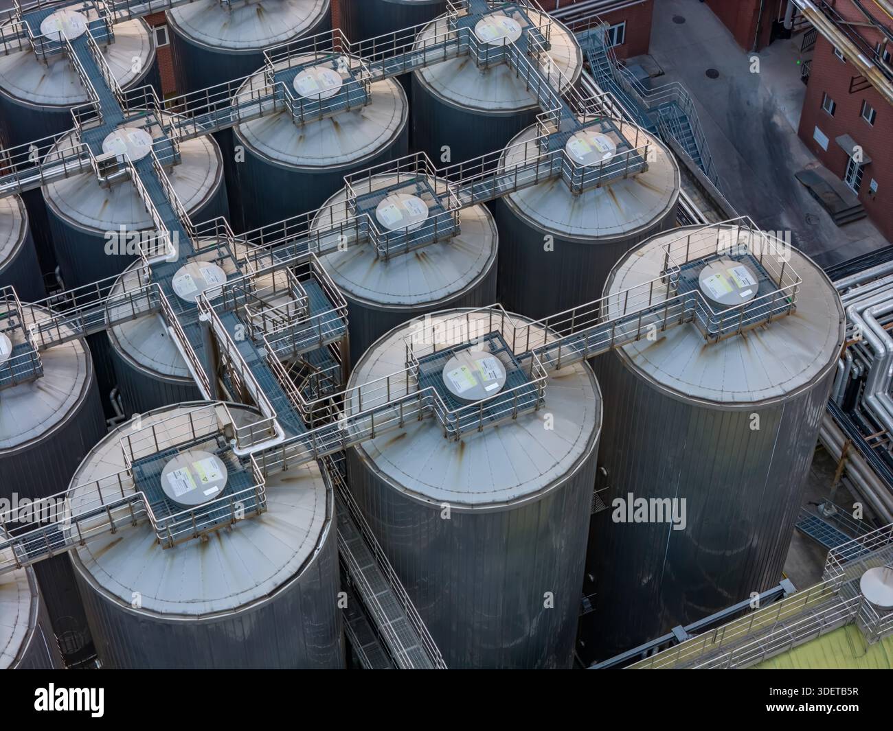 Aerial photo shows the Qingdao Beer Museum in Qingdao City, east China ...