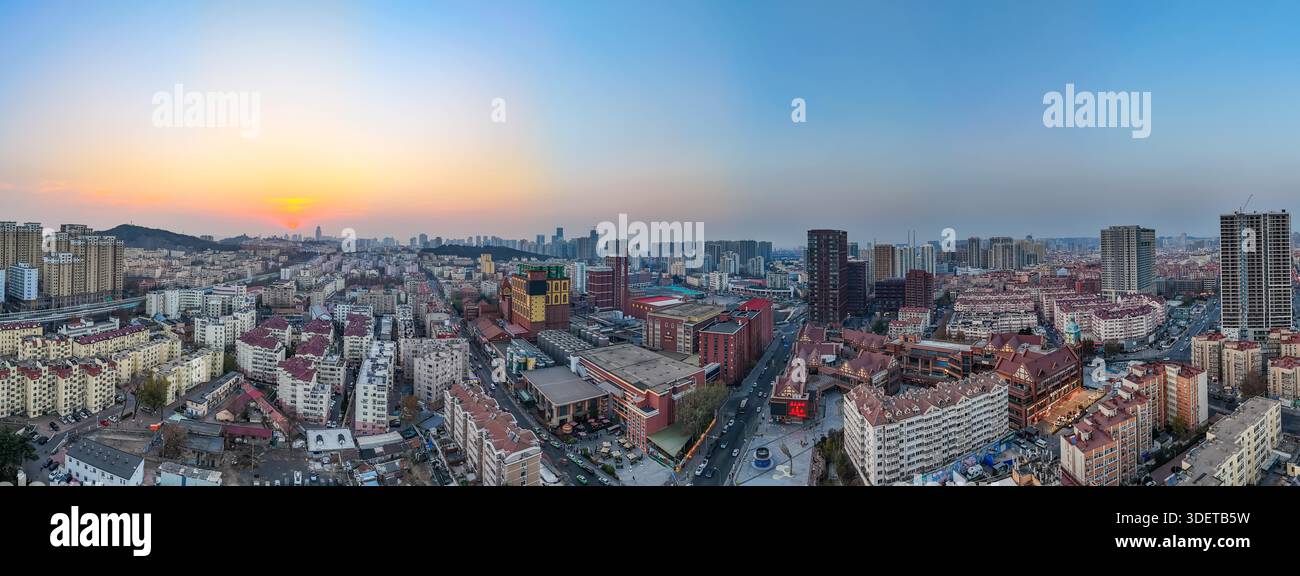 Aerial photo shows the Qingdao Beer Museum in Qingdao City, east China ...
