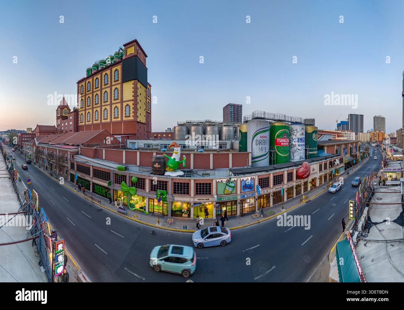 Aerial photo shows the Qingdao Beer Museum in Qingdao City, east China ...