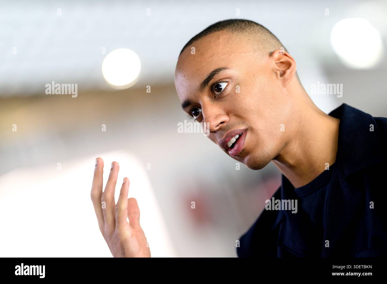 ORF journalist Stefan Lenglinger, on Monday, 22 December 2025, during ...