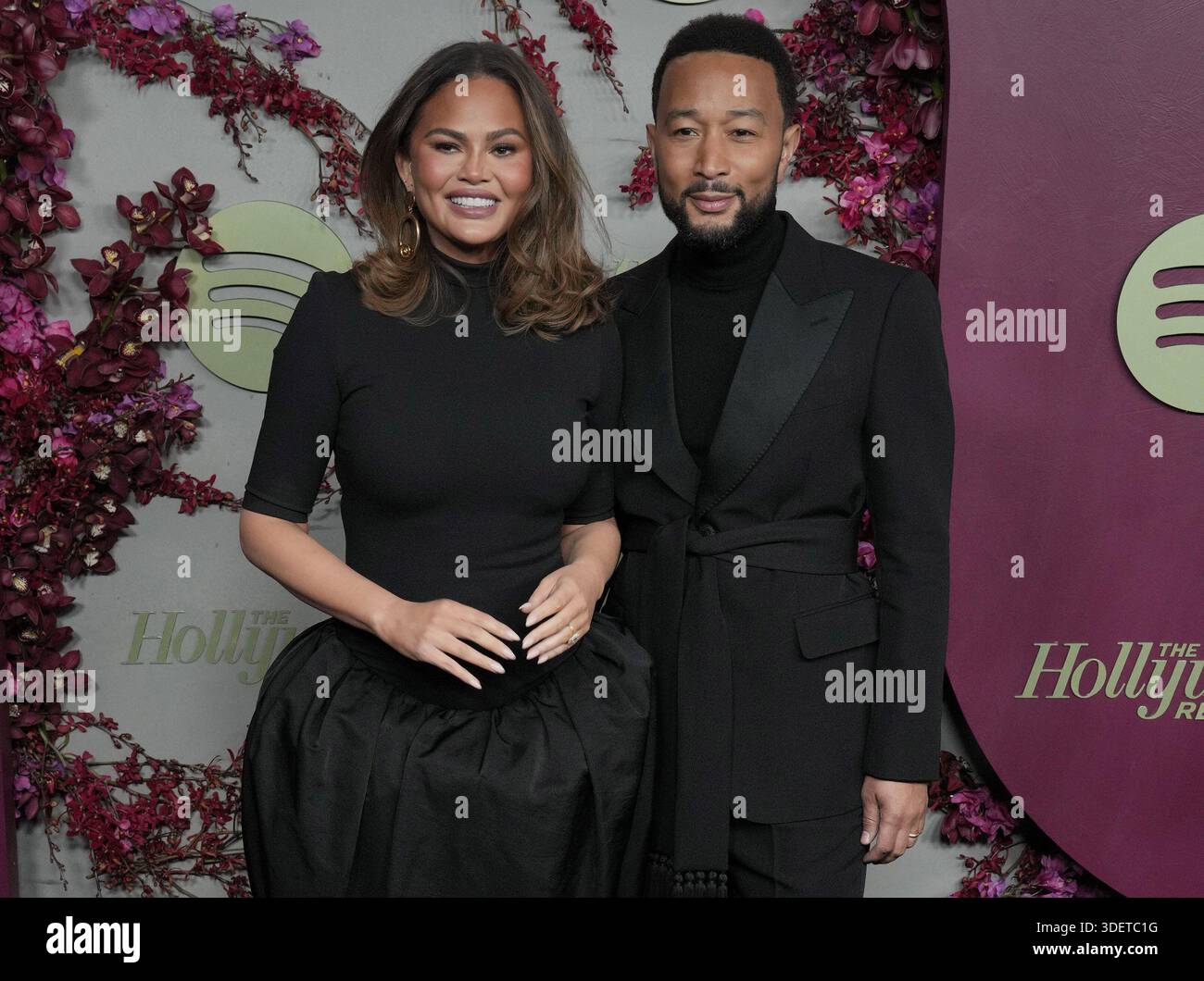 Los Angeles, USA. 08th Jan, 2026. (L-R) Chrissy Teigen and John Legend ...