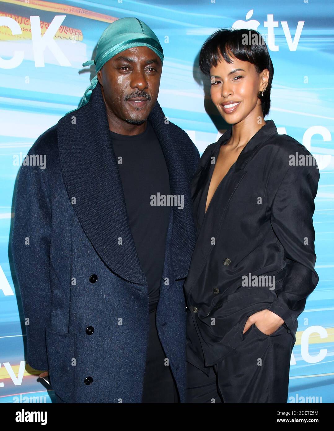 New York City, USA. 08th Jan, 2026. Idris Elba and Sabrina Elba ...