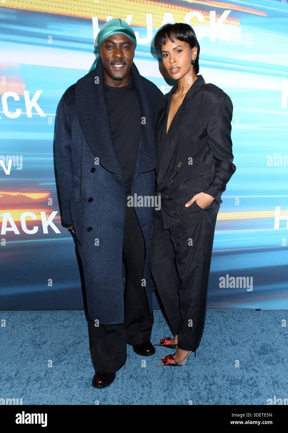 New York City, USA. 08th Jan, 2026. Idris Elba and Sabrina Elba ...