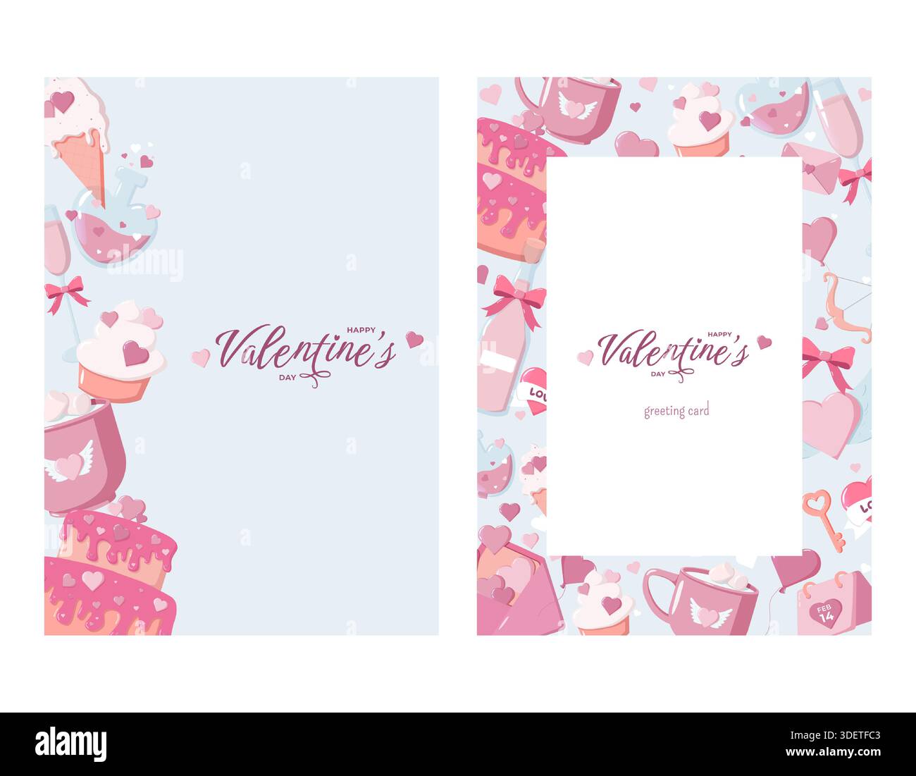 Set love cards Stock Vector Images - Alamy