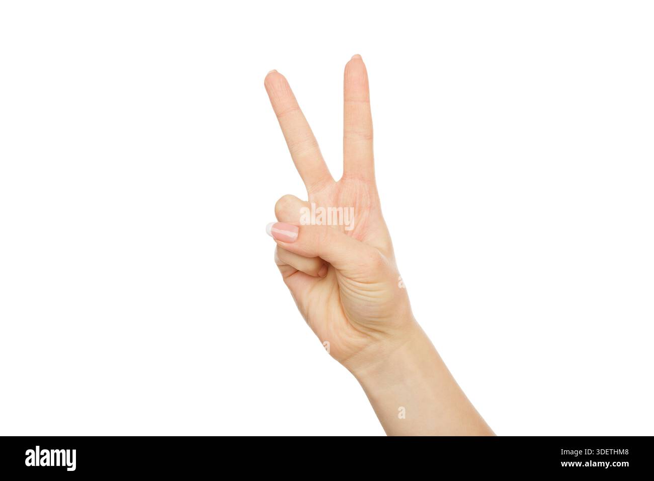 Female hand number two hi-res stock photography and images - Alamy