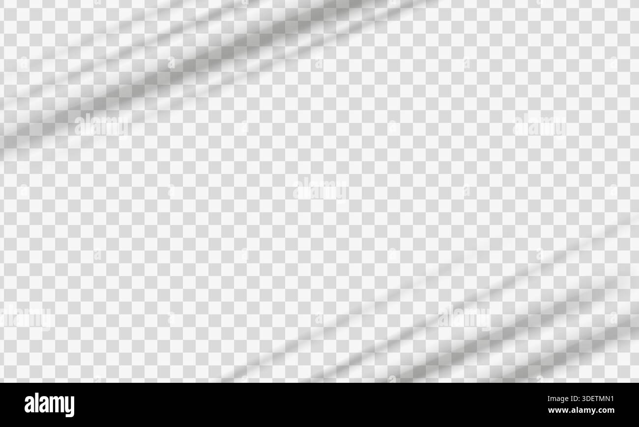 Realistic shadow isolated on transparent background. Soft reflection ...