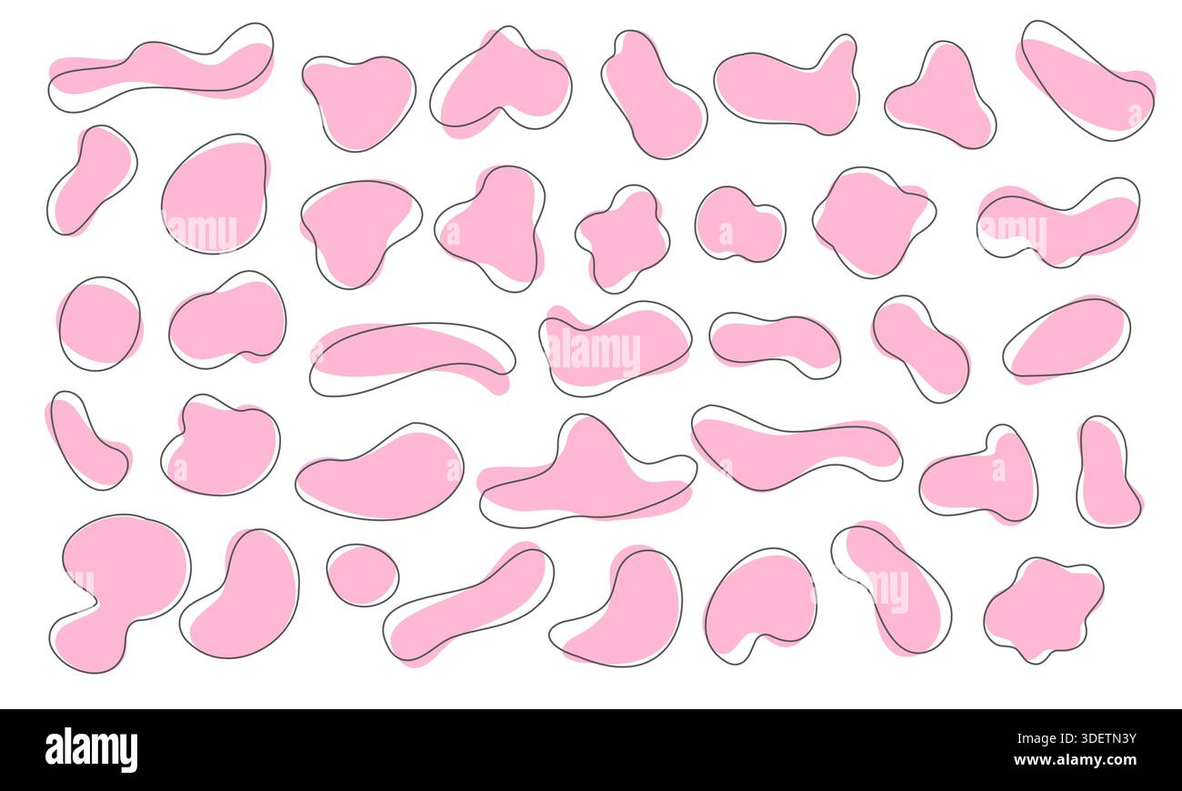 Irregular pink form Stock Vector Images - Alamy