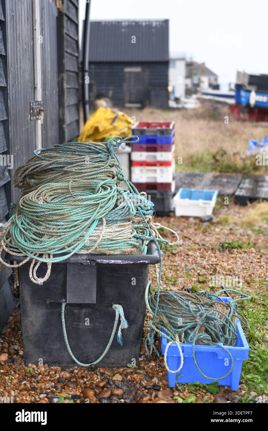 Large containers of fishing ropes hi-res stock photography and images ...