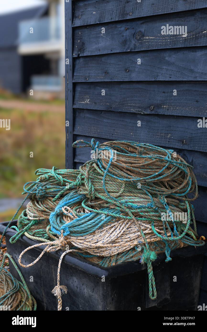 Rope littered fishing beach hi-res stock photography and images - Alamy