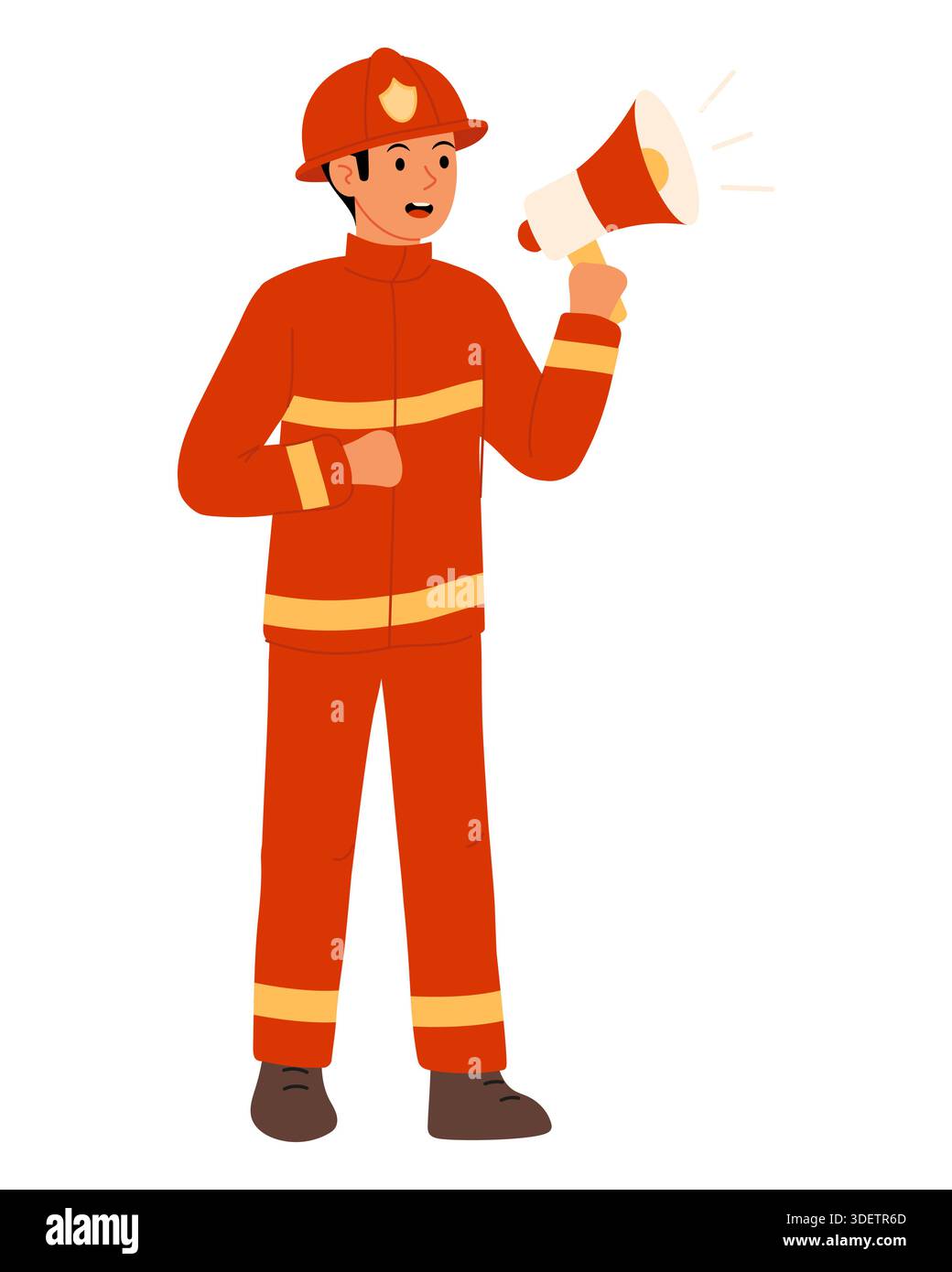 Dangerous situation alert rescue Stock Vector Images - Alamy