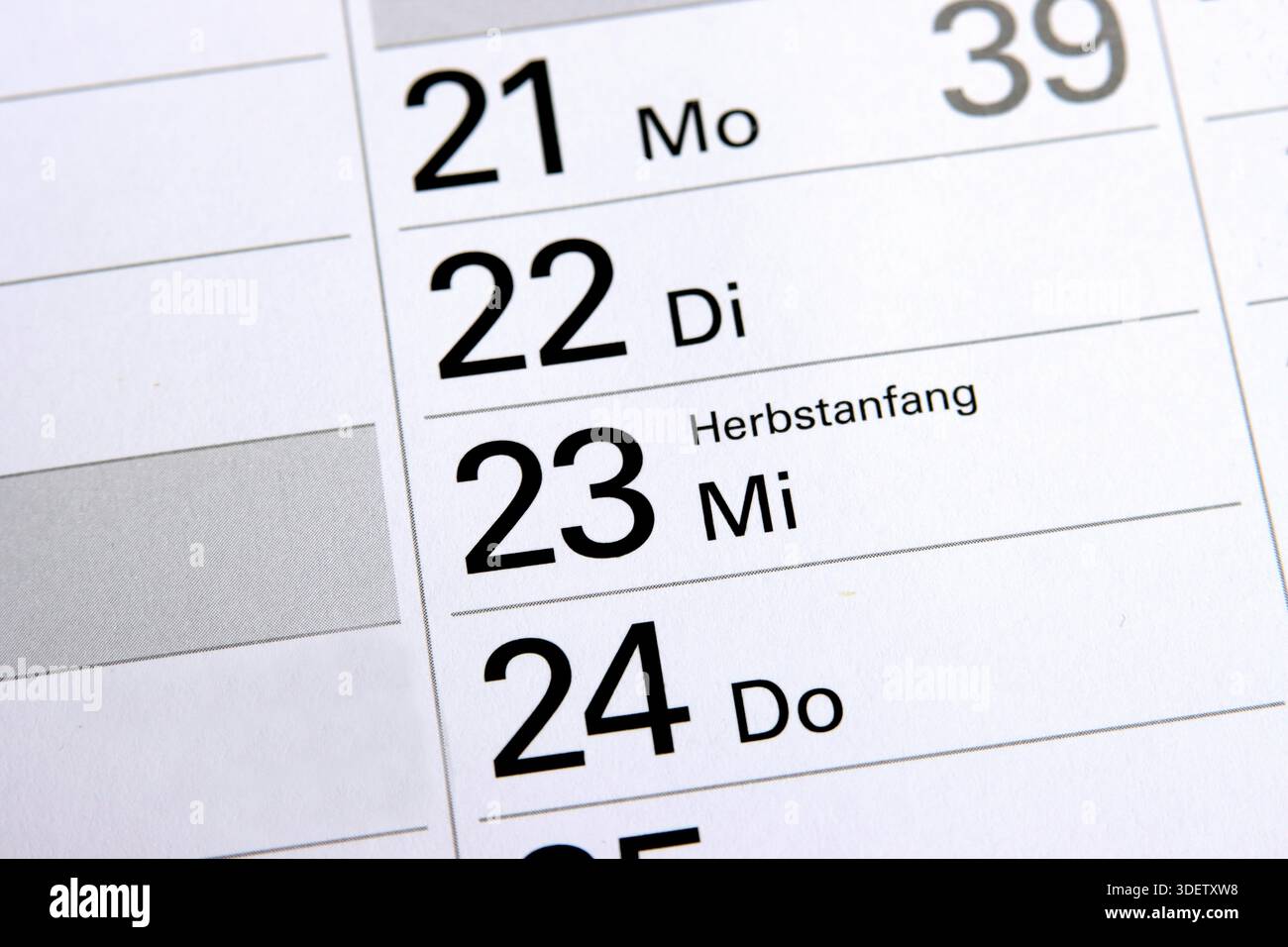 2026 september planner calendar hi-res stock photography and images - Alamy