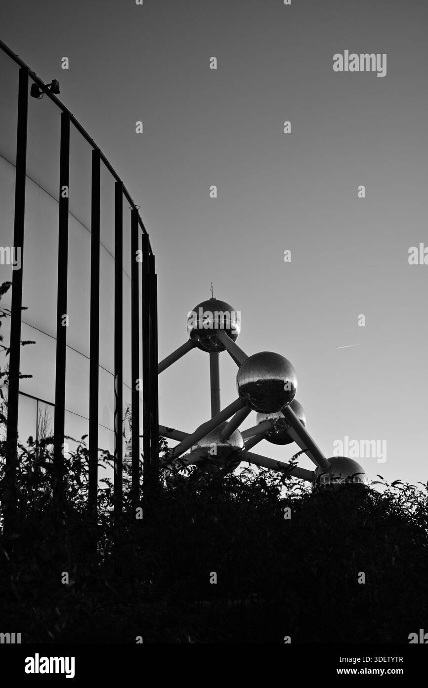 Retro Futurism in the form of the Brussels iconic Atomium landmark from ...
