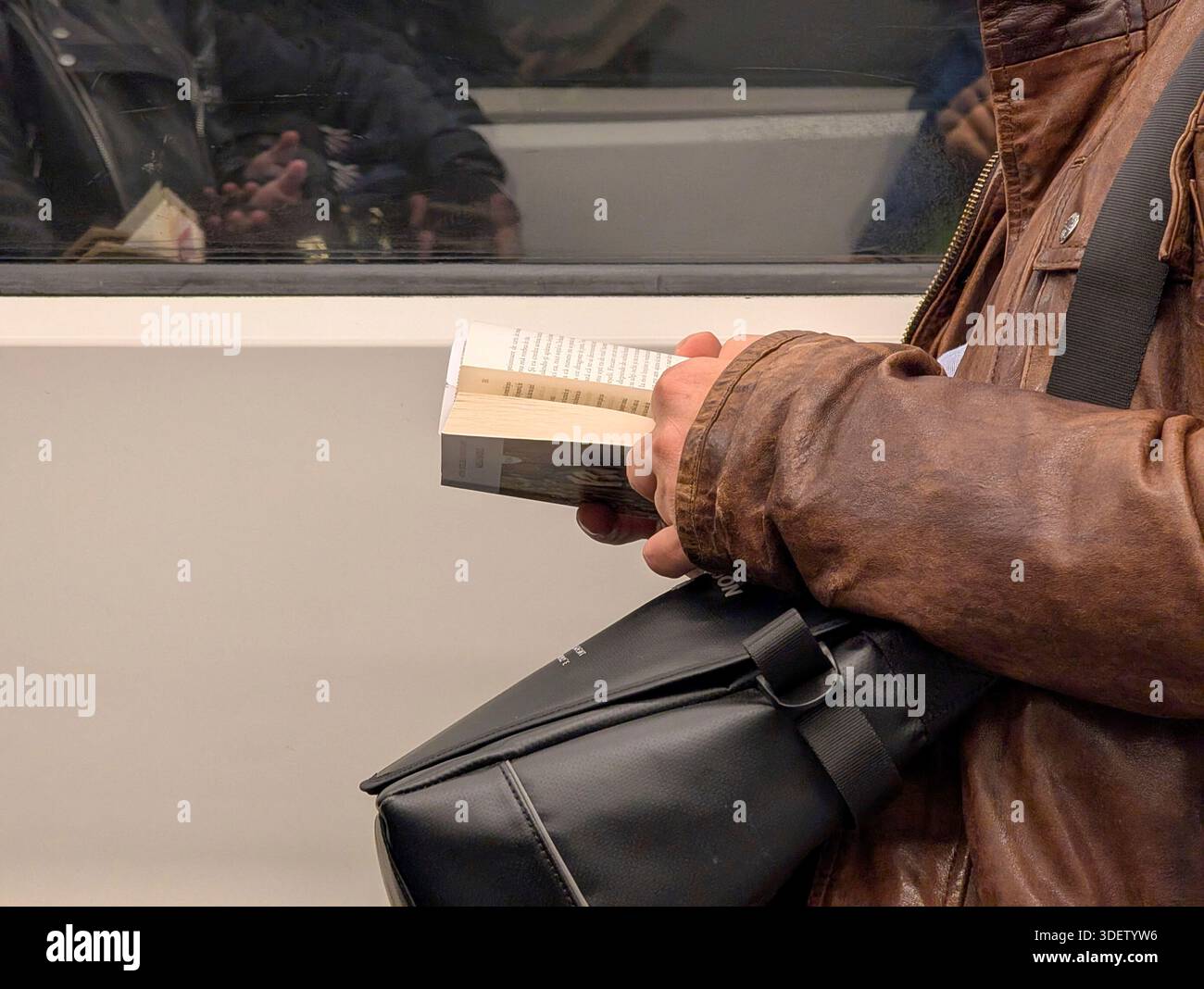 Creating a layered scene of two readers hi-res stock photography and ...