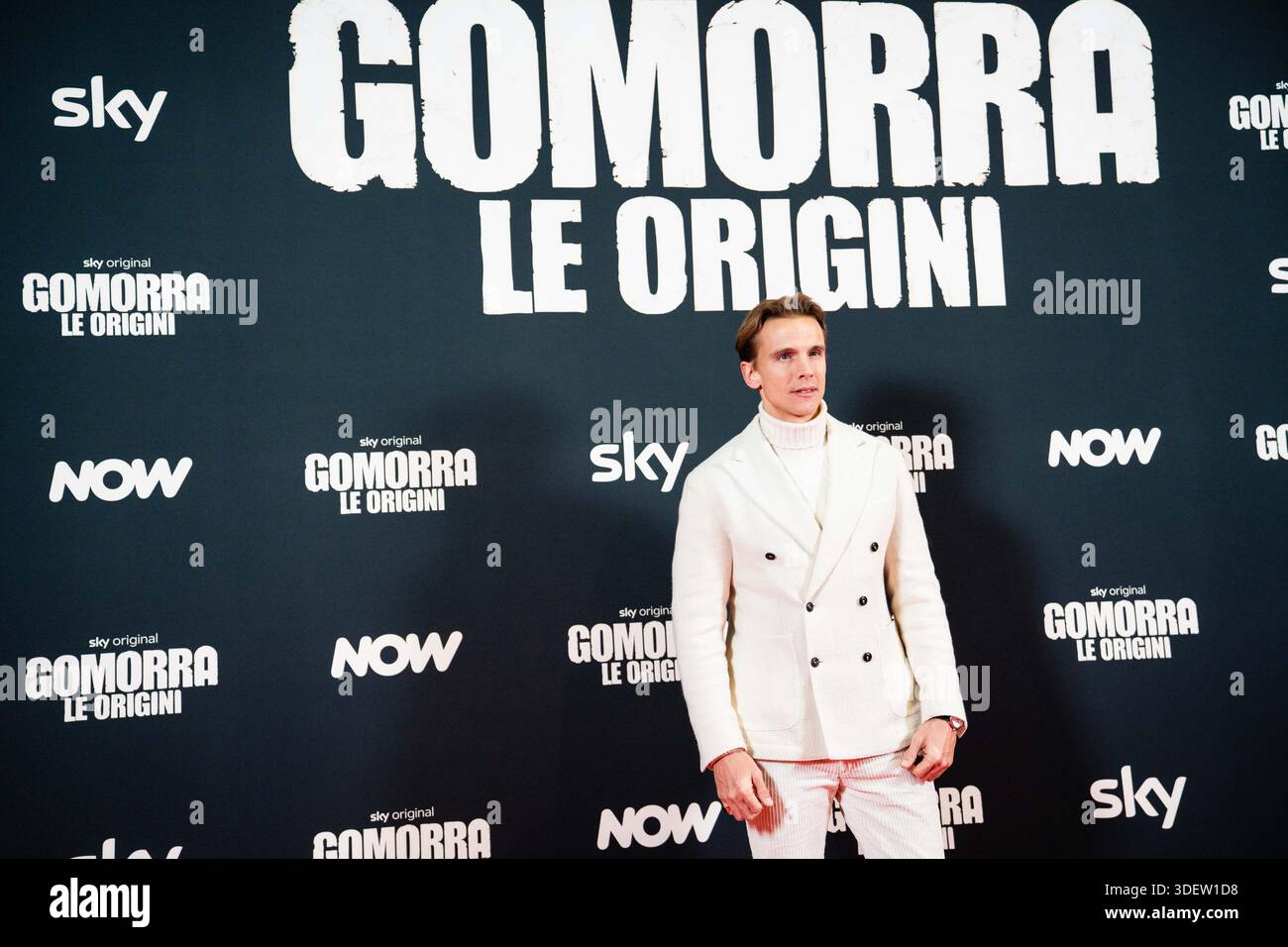 Giulio Greco attends the ''Gomorra - Le Origini'' photocall at The ...