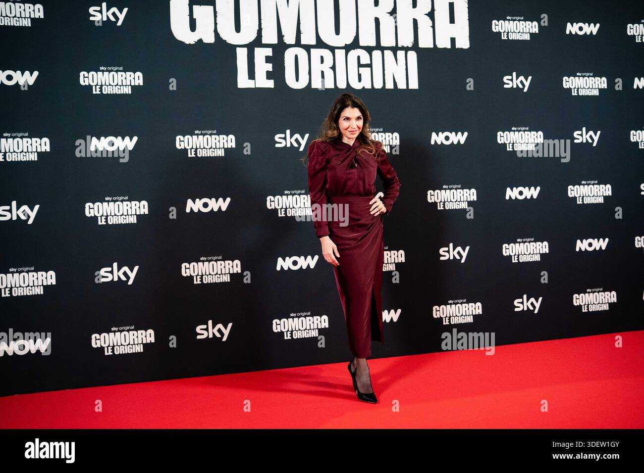 Maria Pia Calzone attends the ''Gomorra - Le Origini'' photocall at The ...