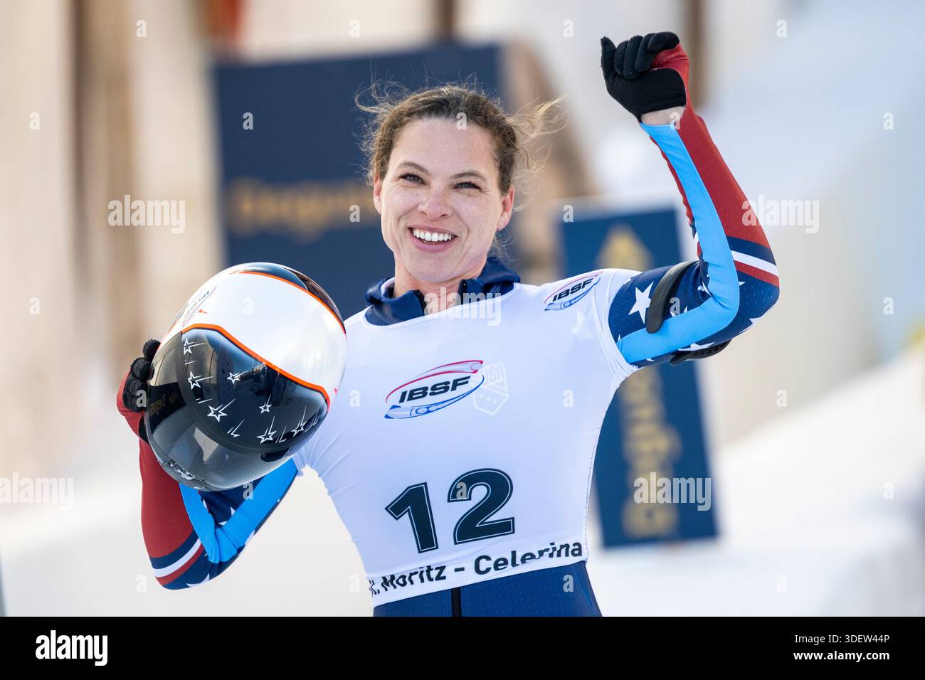 Kelly Curtis of the U.S. reacts after placing second in the Women's ...