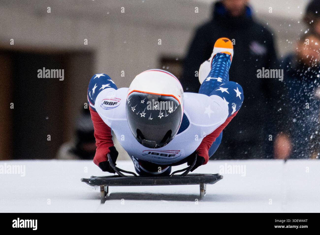 Kelly Curtis of the U.S. competes in the Women's Skeleton World Cup in ...