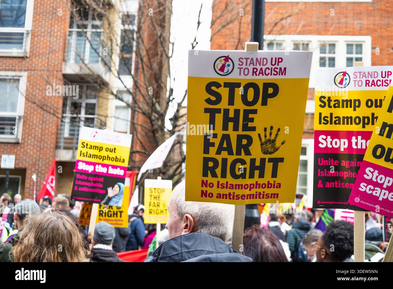 Stop the far right sign hi-res stock photography and images - Alamy