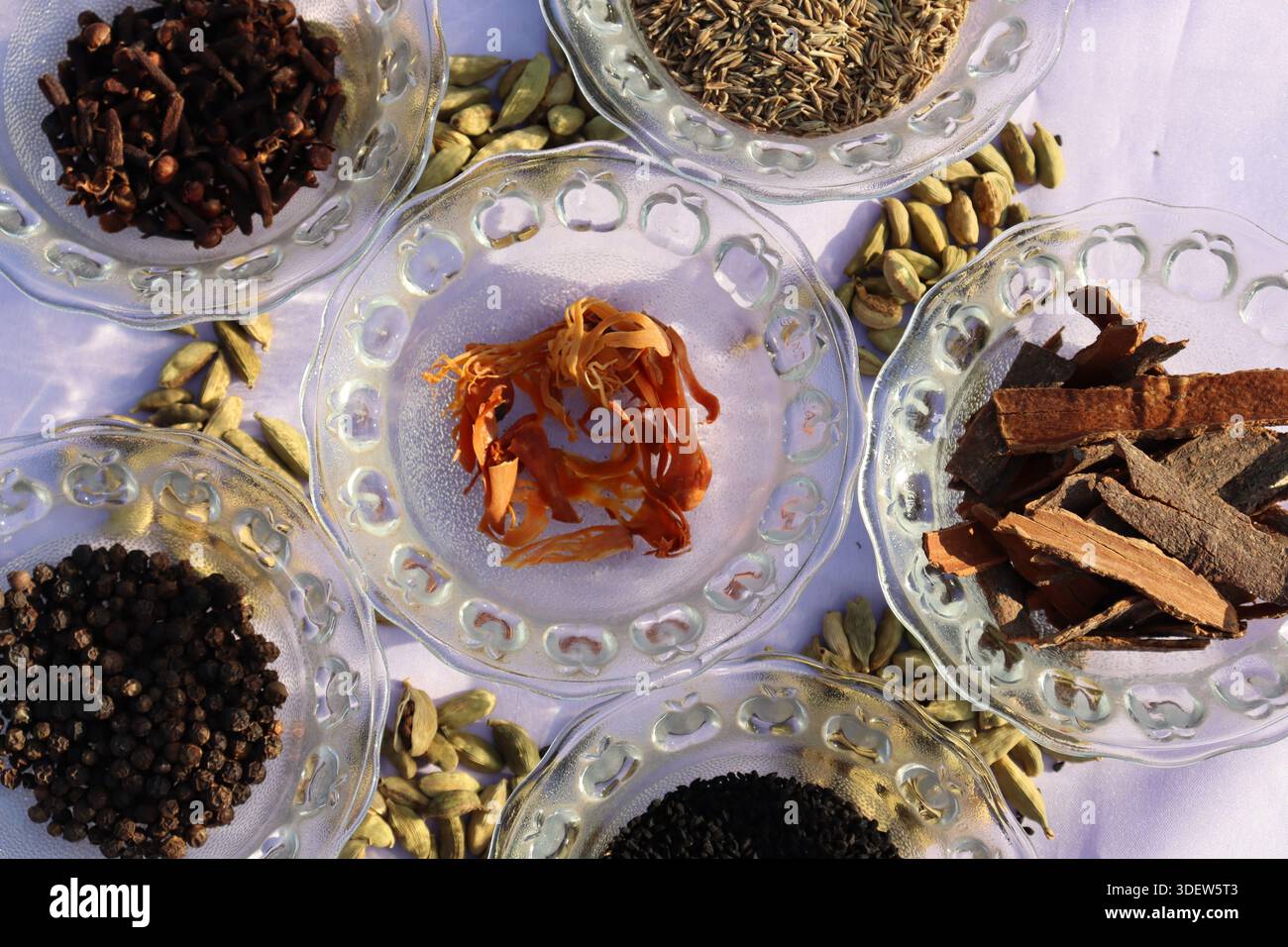 Collection of various healthy spices Stock Photo - Alamy
