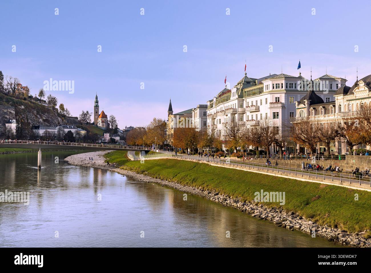 Salzach and elisabethkai with hotel sacher and view of marko feingold ...