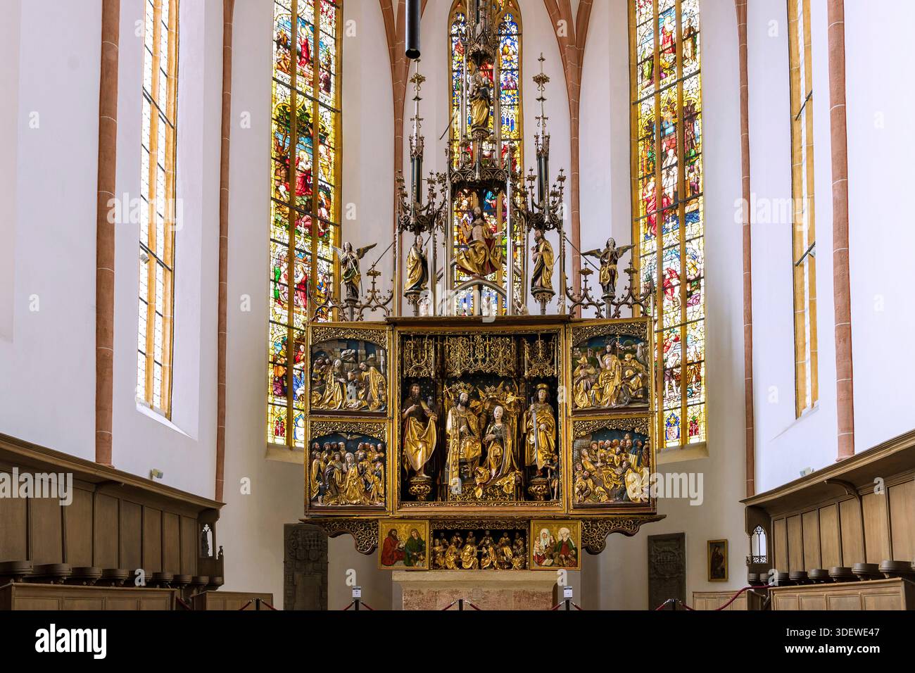 Festive side with coronation of mary hi-res stock photography and ...