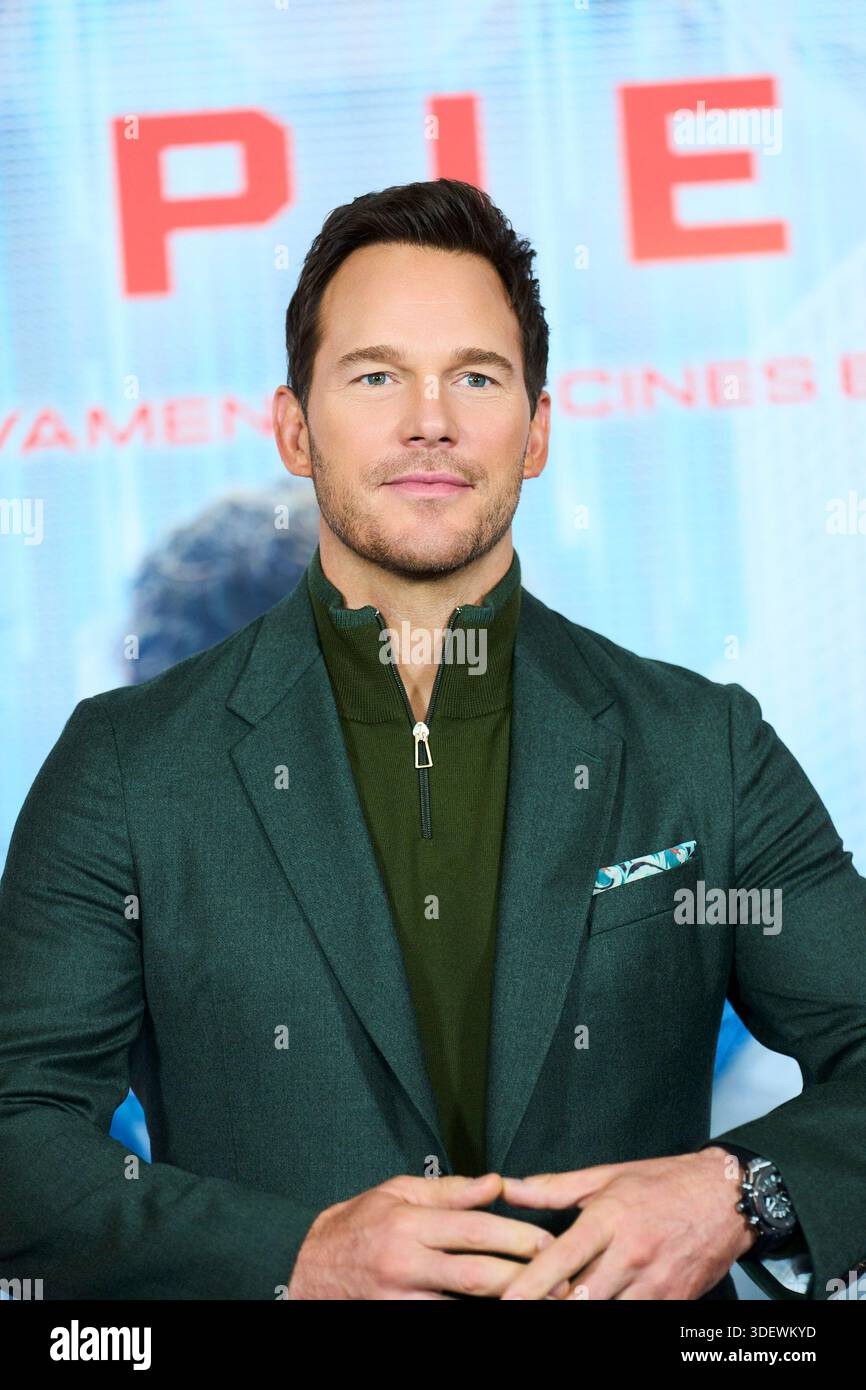 Madrid. Spain. 20260109, Chris Pratt attends ‘Mercy’ Photocall at Four ...