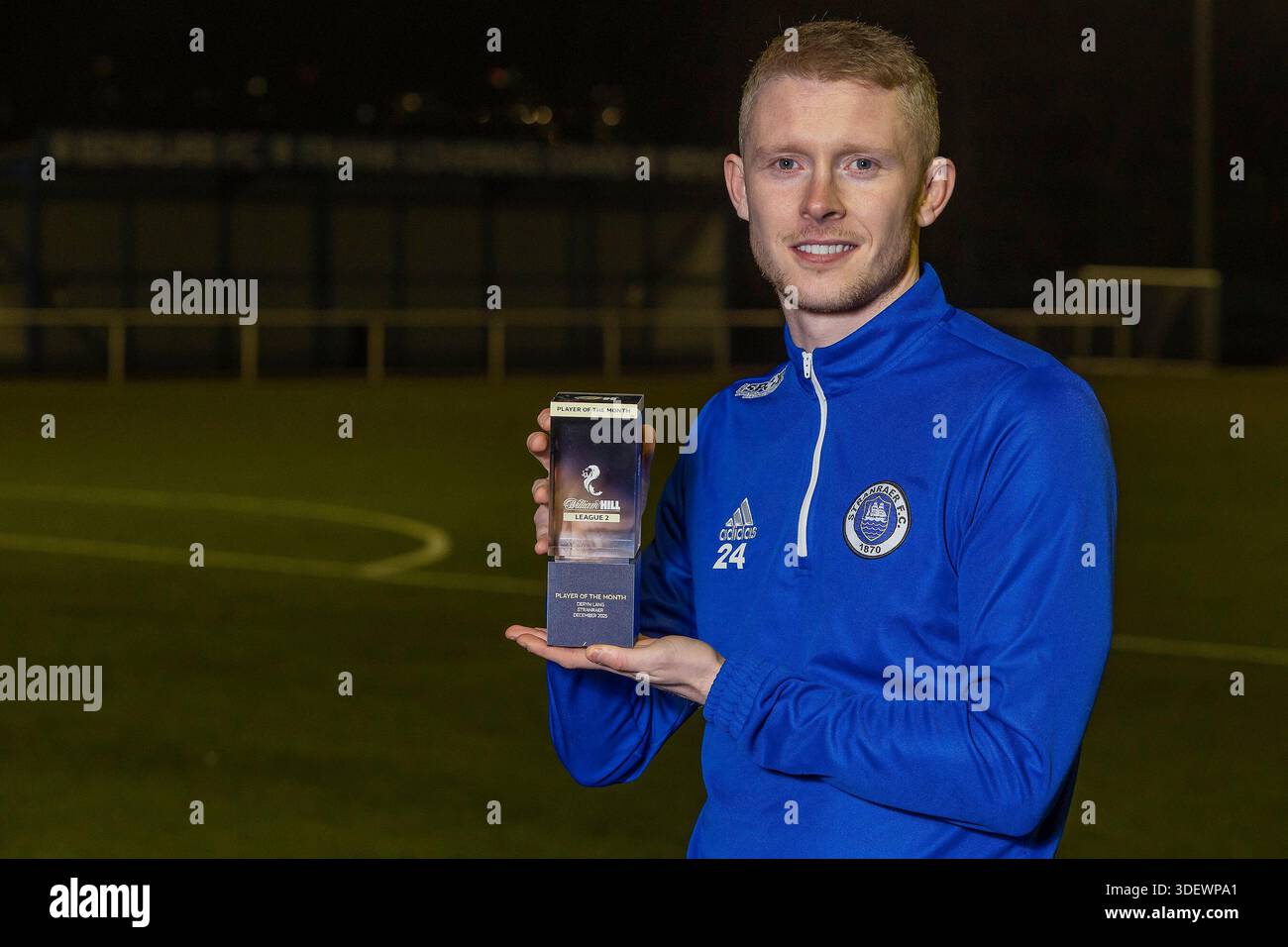 Govan, Scotland. 8 January 2026. Stranraer FC Manager, Deryn Lang ...