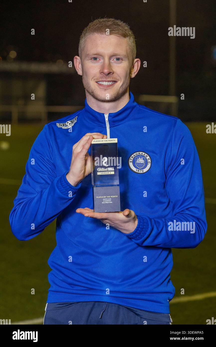 Govan, Scotland. 8 January 2026. Stranraer FC Manager, Deryn Lang ...