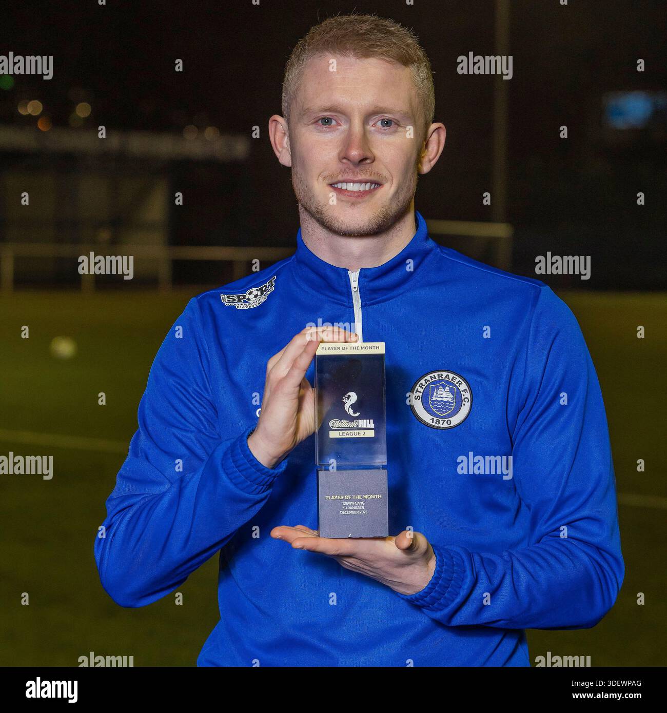 Govan, Scotland. 8 January 2026. Stranraer FC Manager, Deryn Lang ...