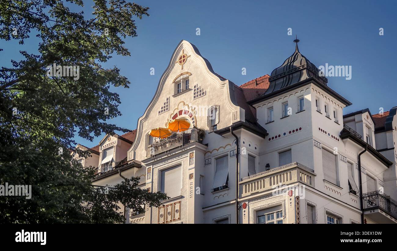 Four storey hipped roof building in location with dwarf gables hi-res ...