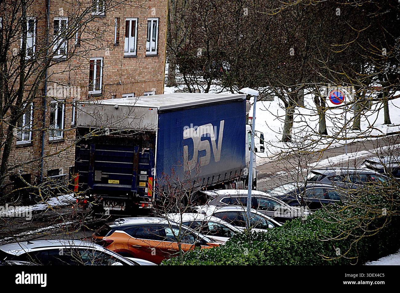 Copenhagen/Denmark/09 .january 2026/GSV transport truck in kastrup ...