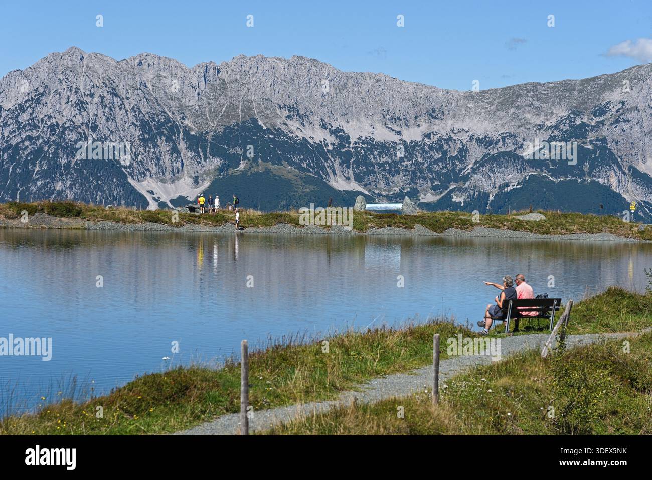 Austria, Tyrol, Ellmau, Kaiser Mountains, Hartkaiser, Tanzbodensee ...