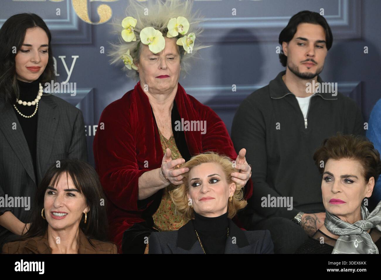 (L-R) Palito Dominguín, Belén López, Lucía Dominguín, María Zurita ...