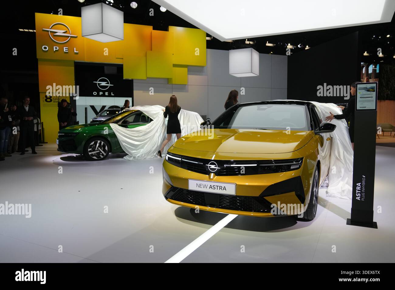 The new Opel Astra is unveiled for its world premiere during the media ...