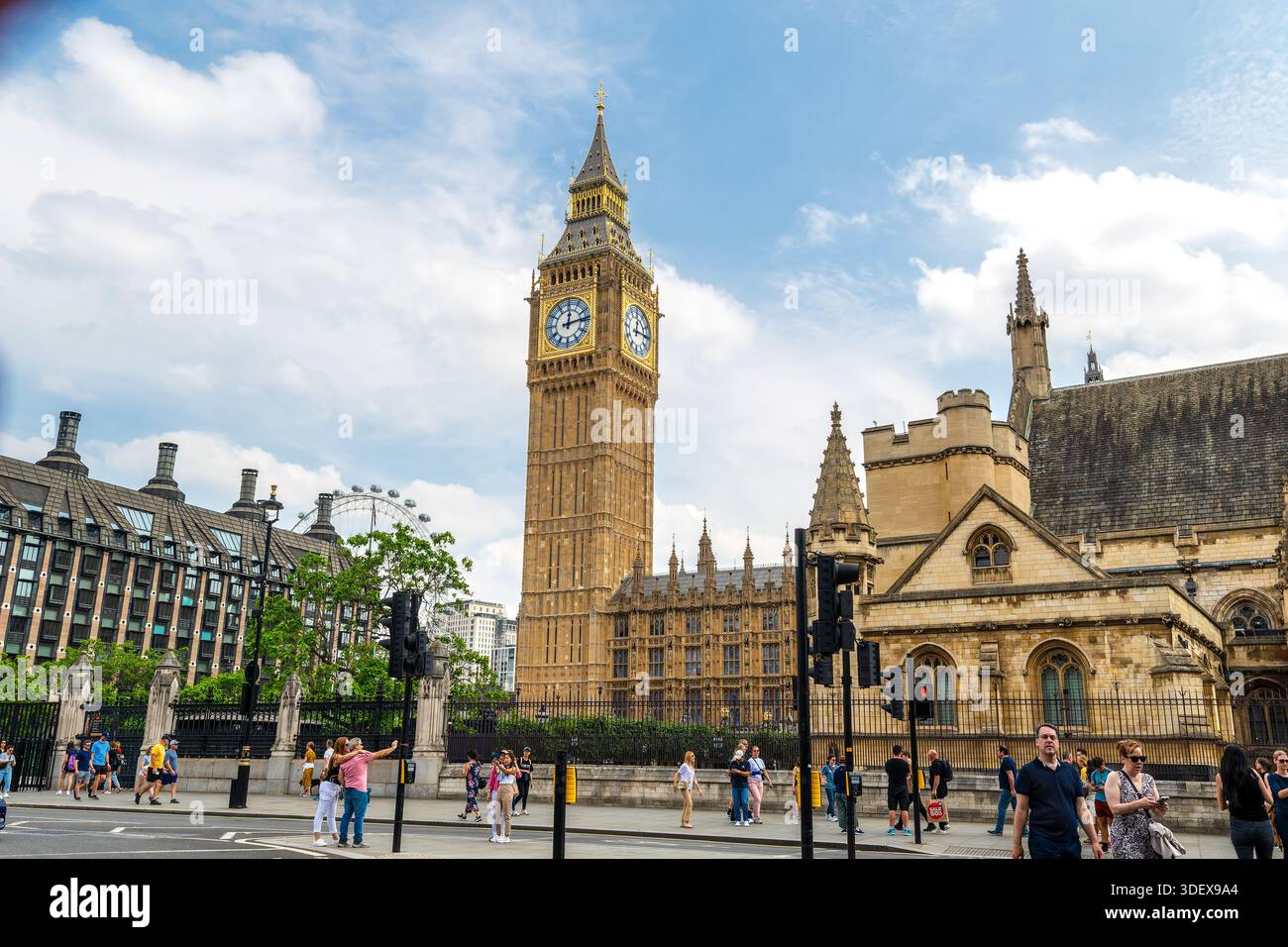 View of Elizabeth Tower, known as Big Ben, and the Palace of ...