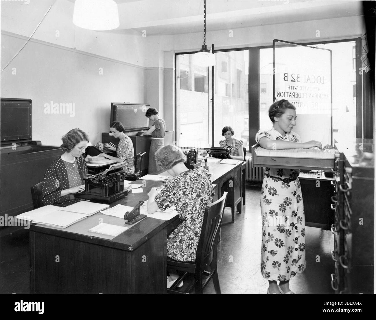 Secretary of the union labor Black and White Stock Photos & Images - Alamy