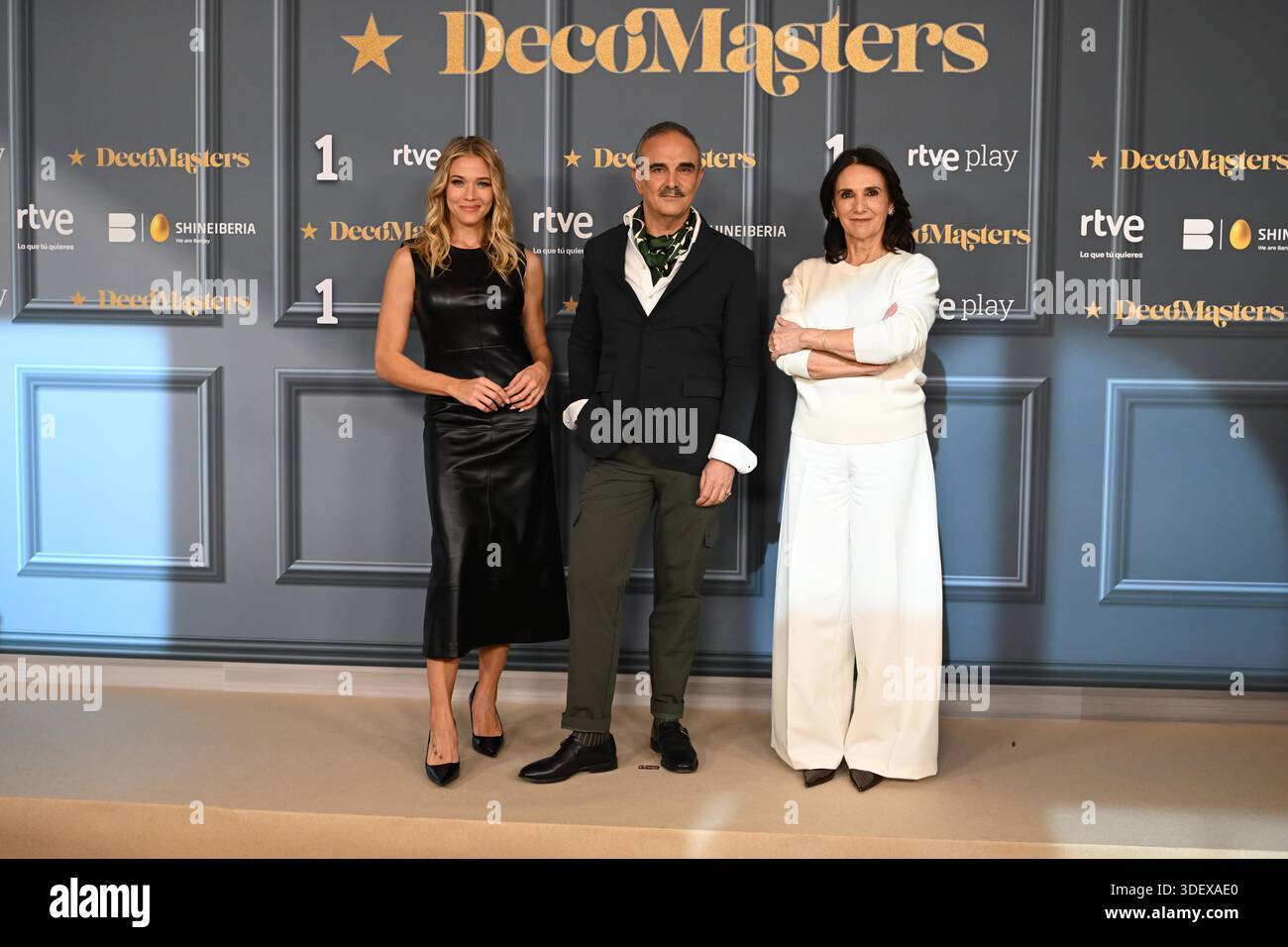(L-R) Patricia Montero, Lorenzo Castillo and Marta Riopérez during the ...