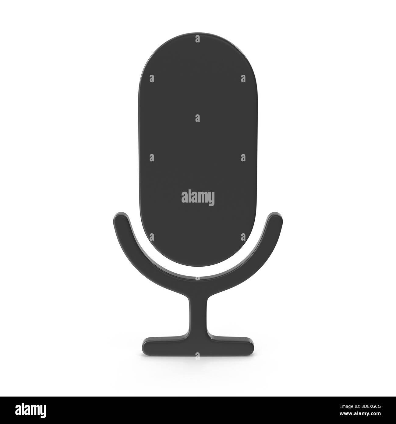 Classic Microphone Icon for Audio Recording and Broadcasting Stock ...
