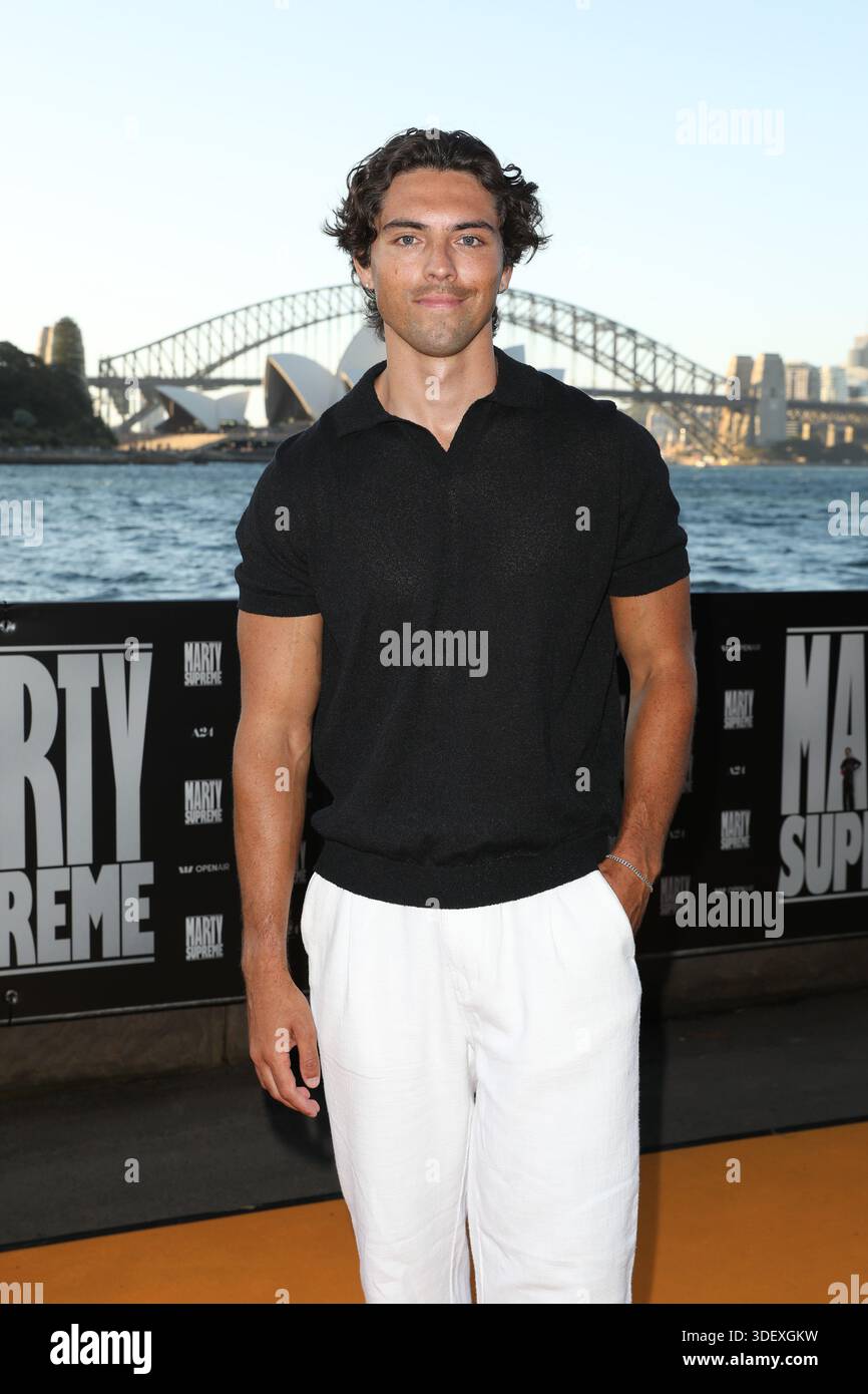 January 9, 2026: BRAYDEN DUNBAR attends the Australian Premiere of ...